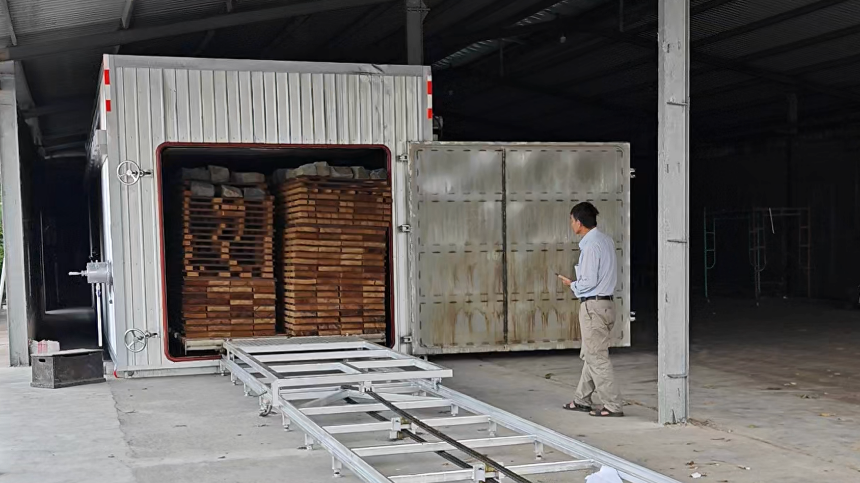 Wood thermal modification kiln - Thermowood kiln, wood vacuum kiln, hf ...